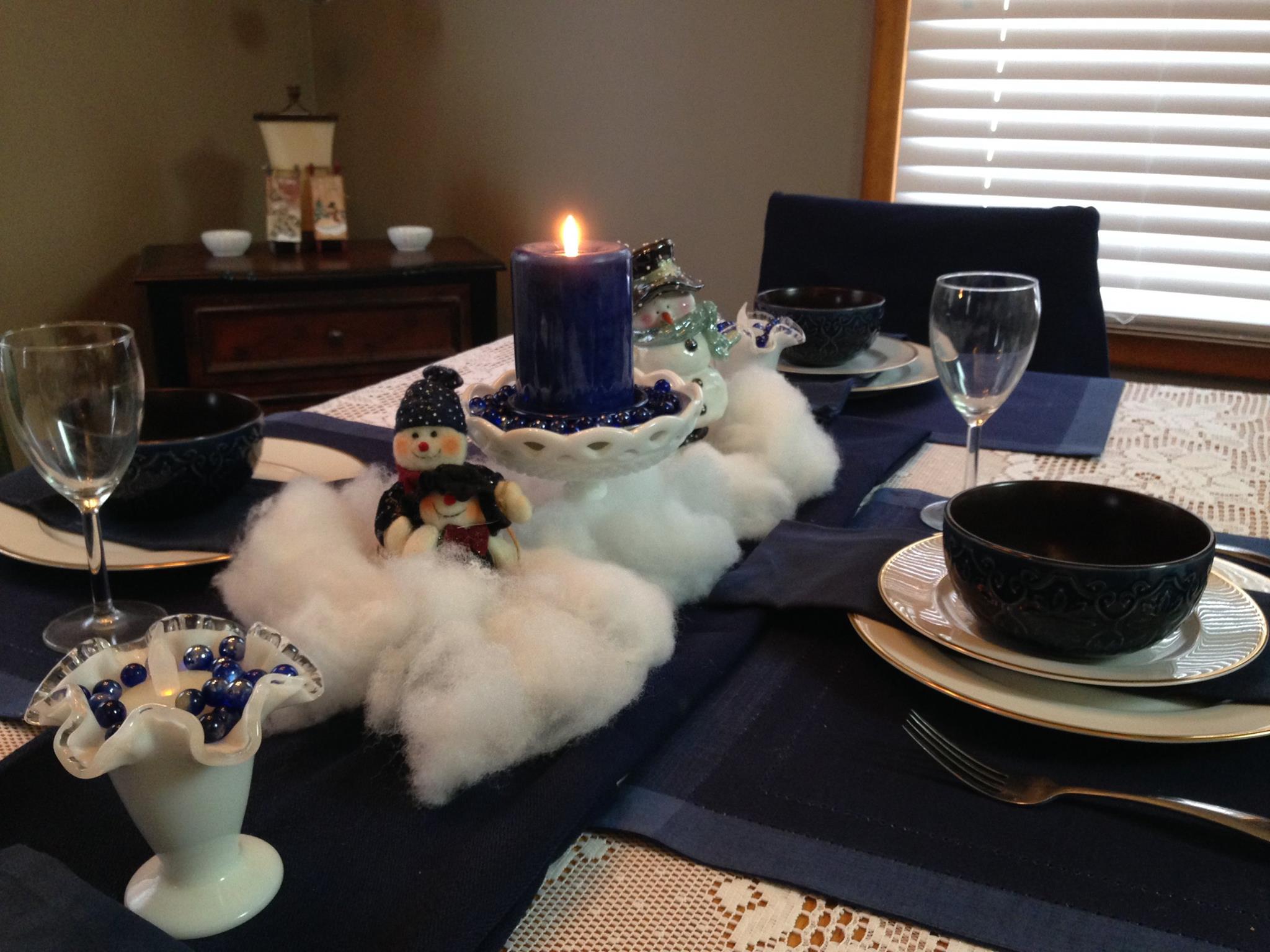 Snowy Tablescape Tuesday – Tablescape Tuesday